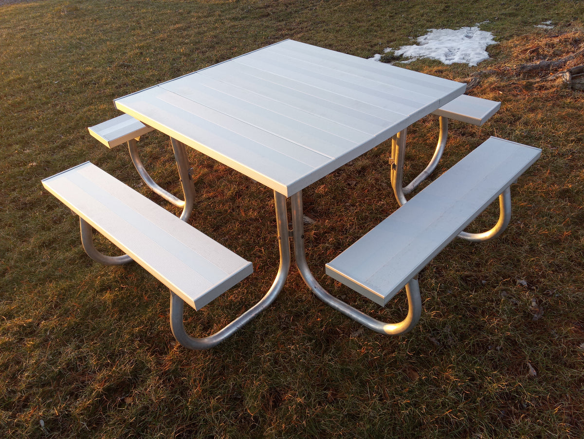 All Aluminum Picnic Table Square top with Stainless steel hardware ...